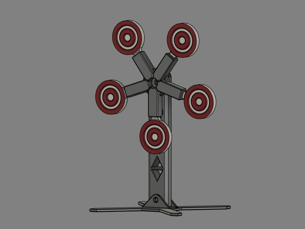 Texas Star Nerf Target Stand by Nathani | Download free STL model ...
