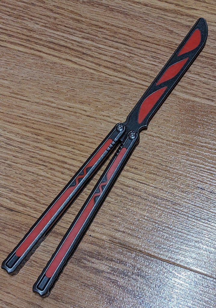 Nabalis Canyon Balisong Inserts by Xylite on Thingiverse by Manager ...