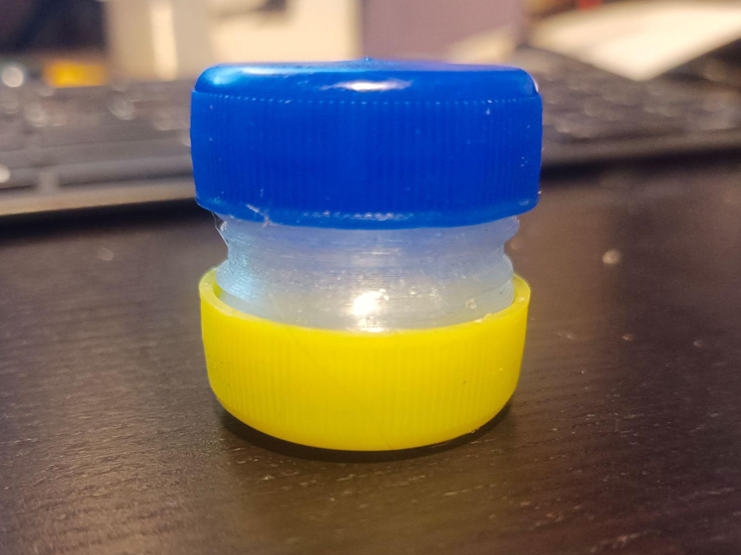 Mini bottle cap container (pill box) for two bottle caps by ...