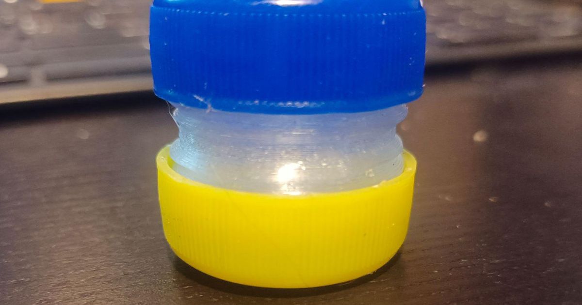 Mini bottle cap container (pill box) for two bottle caps by ...