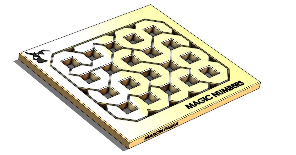 Puzzle - Magic Numbers by MarcinPaska | Download free STL model ...