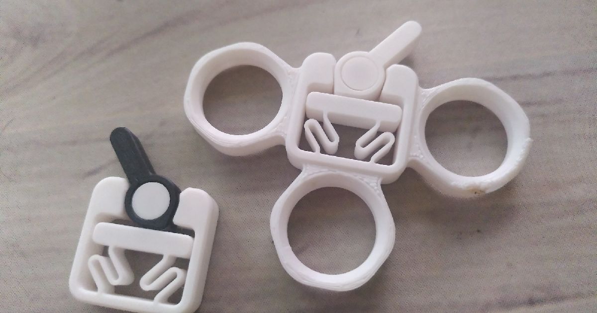 Print-in-Place Fidget Toggle Switch with Handles by akamaka | Download ...