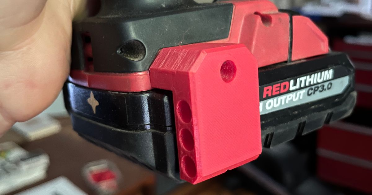 Milwaukee M18 Drill/Impact Driver Magnetic Bit Holder – improved by ...