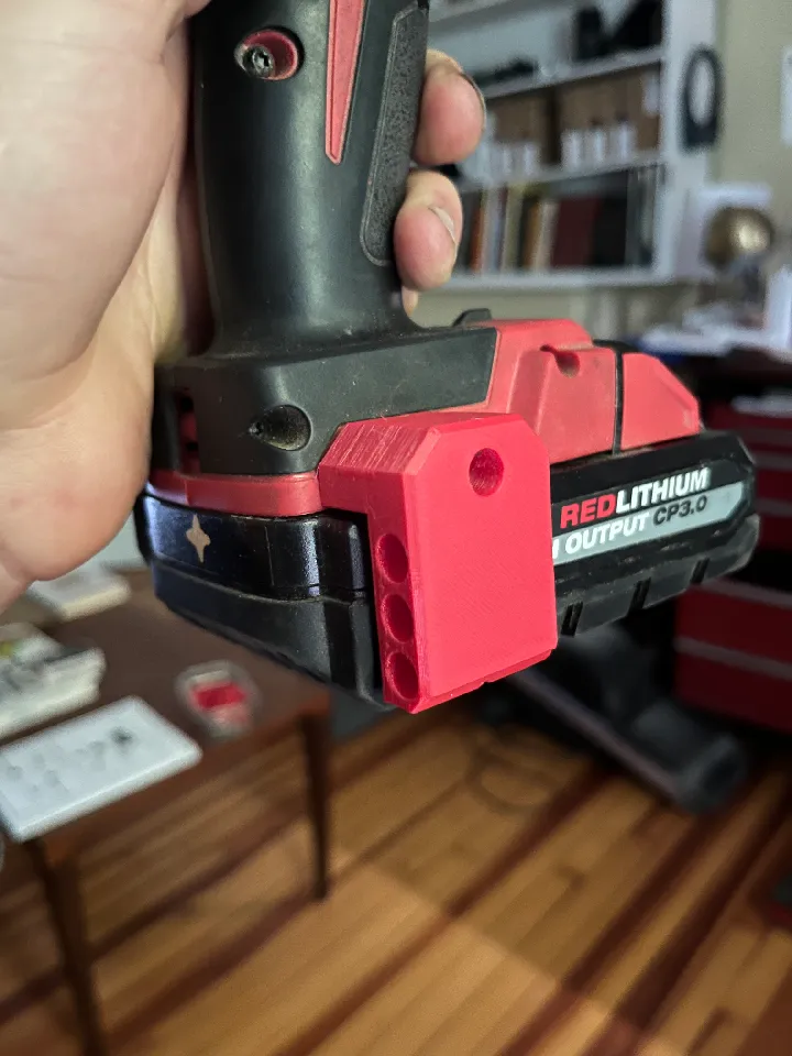 Milwaukee M18 Drill/Impact Driver Magnetic Bit Holder – improved by ...