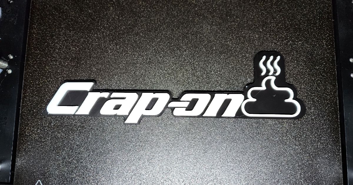 Snap-on logo, but funny by tu8i1o7 | Download free STL model ...
