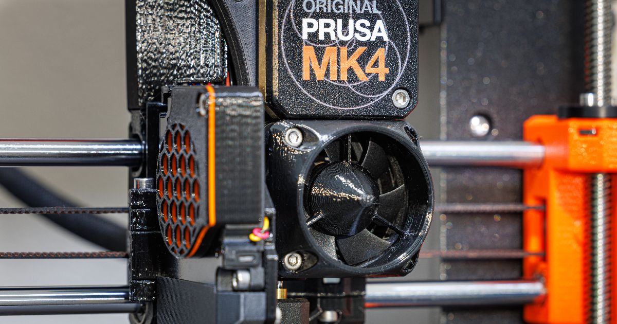 Jet engine-like MK4 hotend fan intake by S-mark_n | Download free STL ...