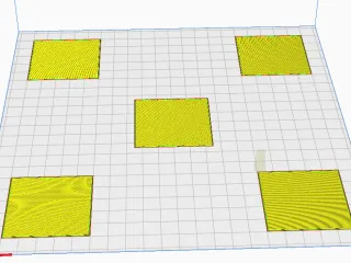 first layer test 200 x 200 5 points by M7MD5115 | Download free STL ...