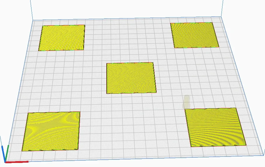 first layer test 200 x 200 5 points by M7MD5115 | Download free STL ...