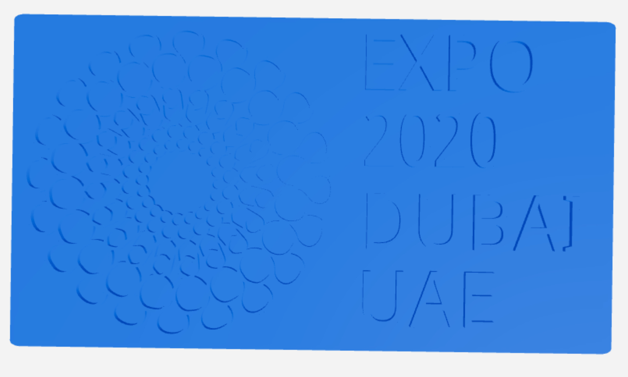 Expo 2020 license plate or design by Matar Ahmad | Download free STL ...