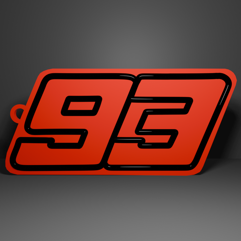 Marc Márquez 93 Keychain by Pau Durán | Download free STL model ...