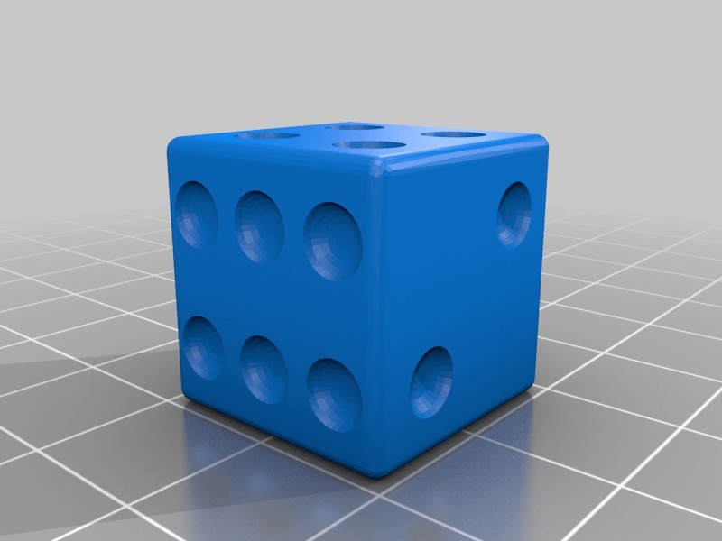 Standard Dice with a Box by steve5092 | Download free STL model ...