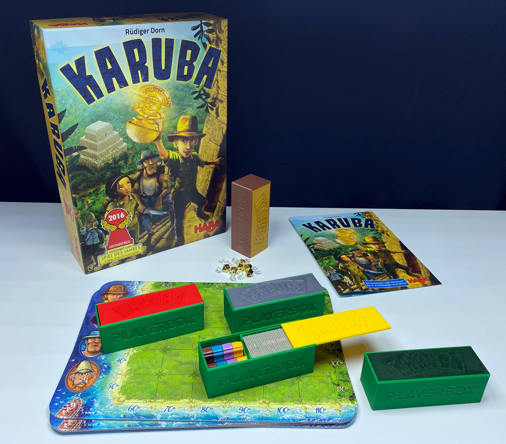 KARUBA Playerbox Inlay (Karuba Box für Spielermaterial) by MAKERTEAM ...
