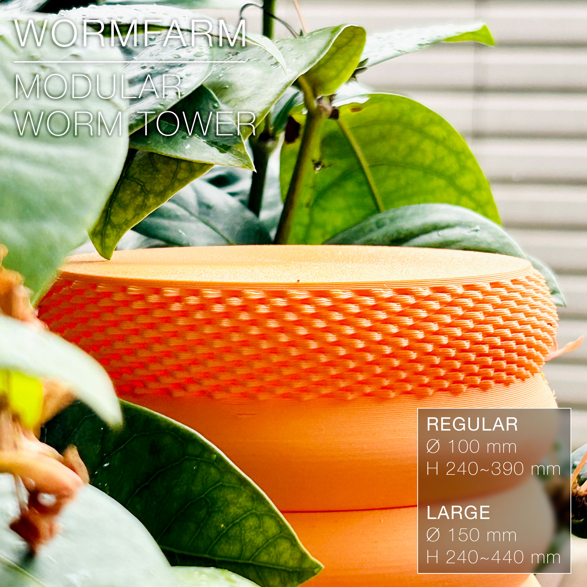 WORMFARM | Modular Composting Worm Tower by Charles Regaud | Printables ...