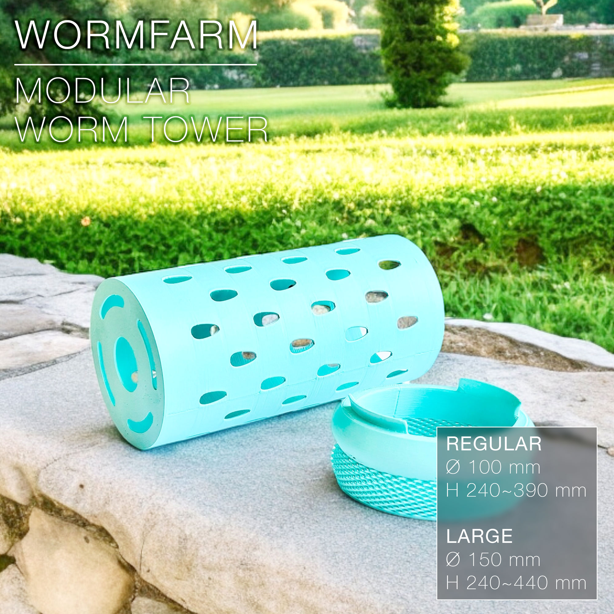 WORMFARM | Modular Composting Worm Tower by Charles Regaud | Printables ...