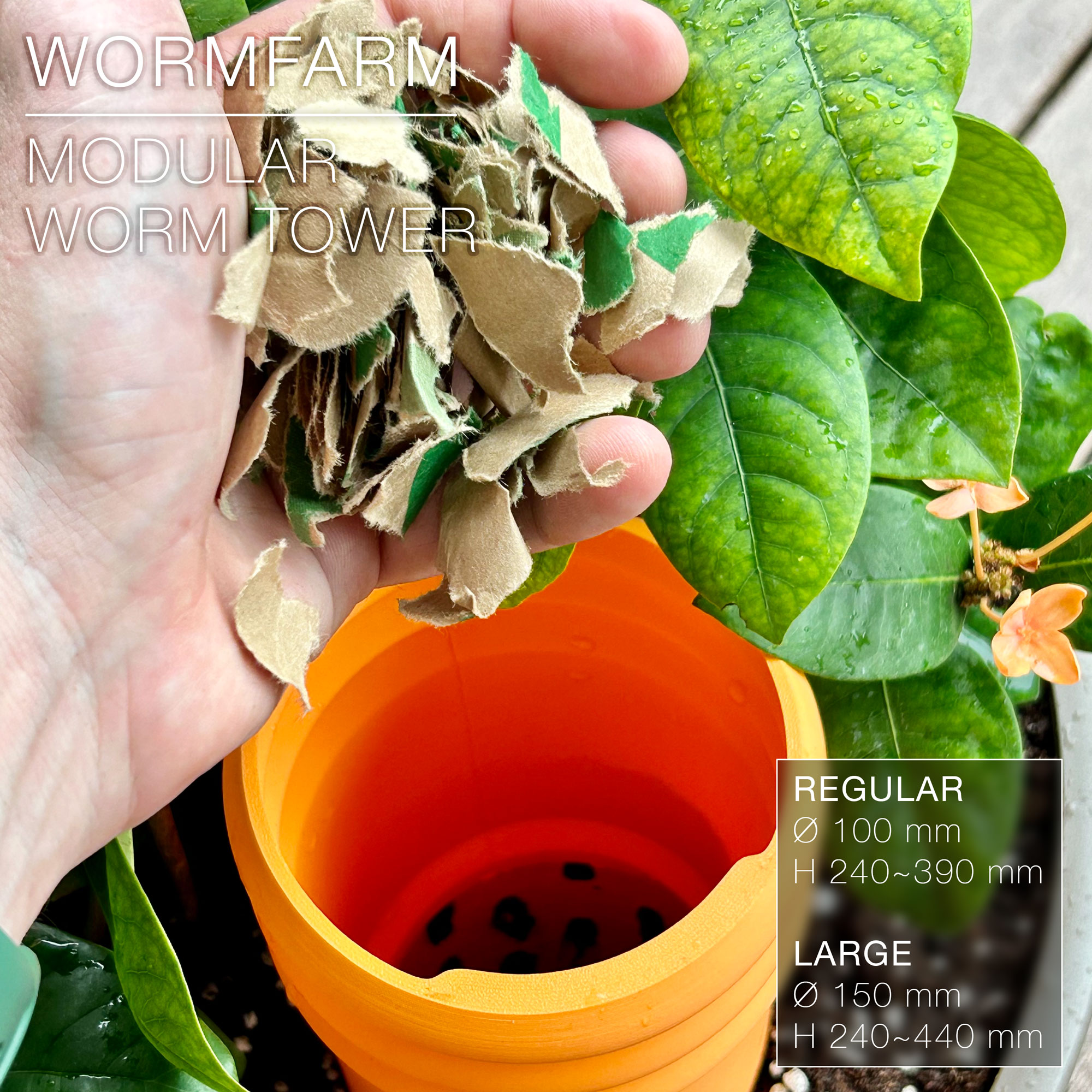 WORMFARM | Modular Composting Worm Tower by Charles Regaud | Printables ...