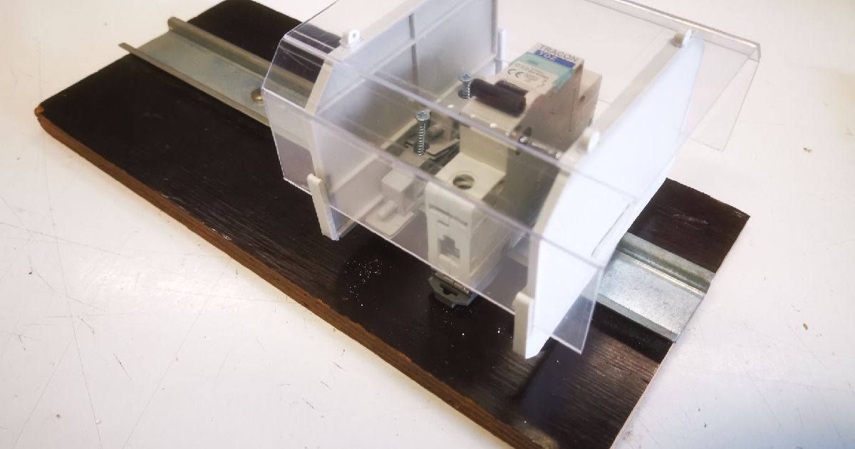 Tamper-proof DIN rail enclosure kit by ElektroElement | Download free ...