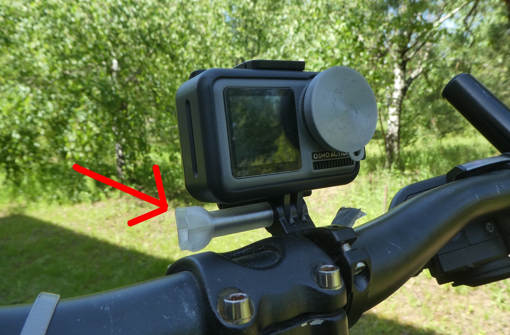 GoPro action camera mount M5 bolt knob (FreeCAD parametric) by Tol ...