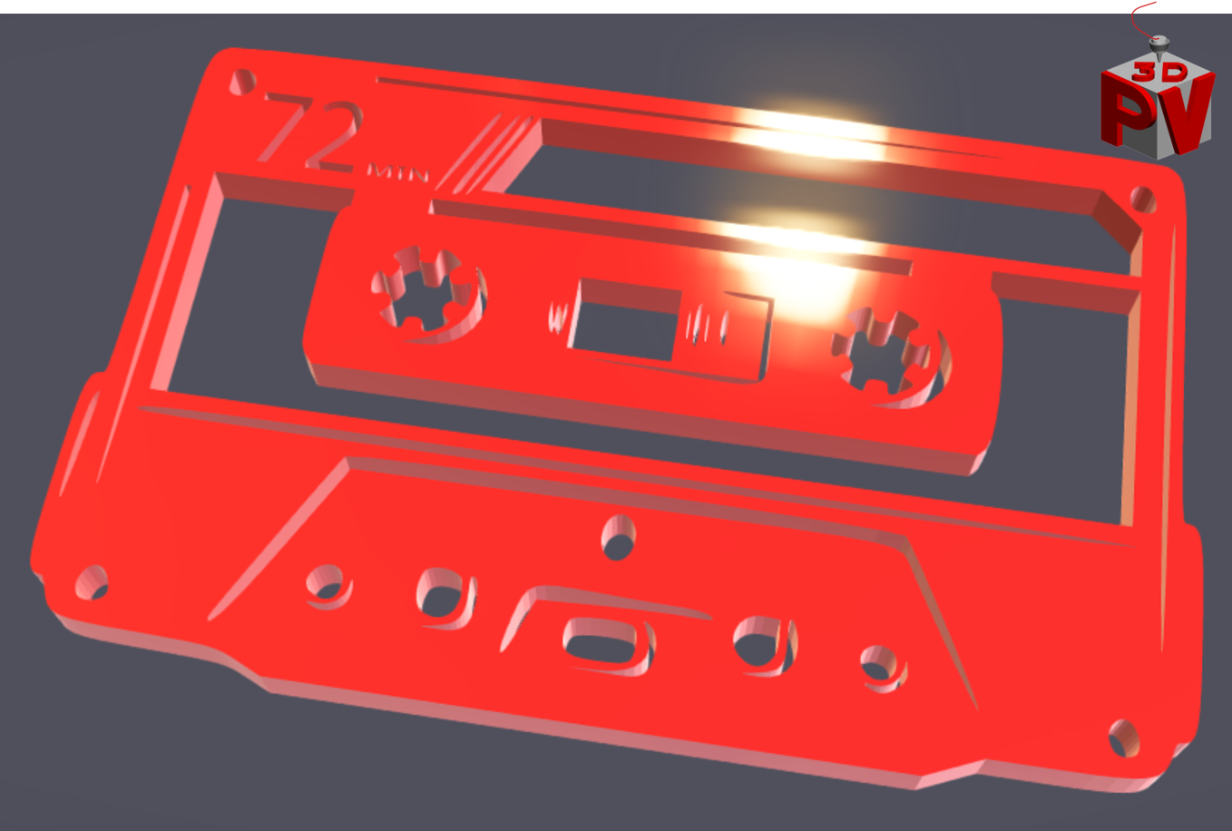 Retro Audio Cassette by PieterV3D | Download free STL model ...