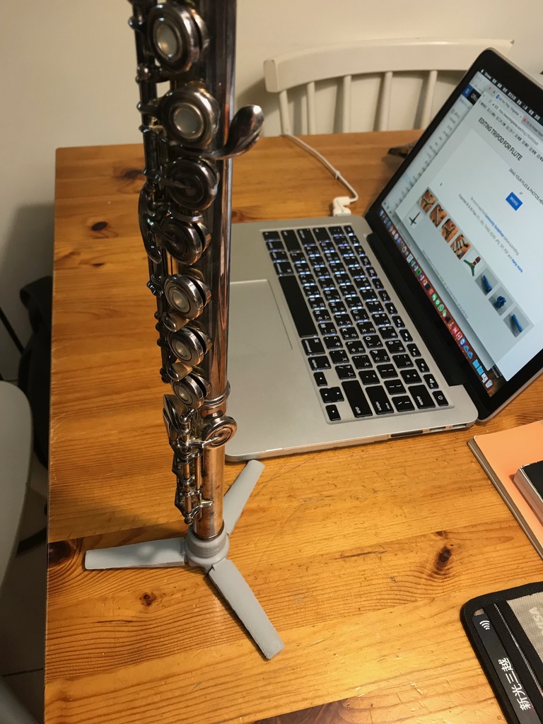 Tripod for Flute, Flute stand. by steve5092 | Download free STL model ...