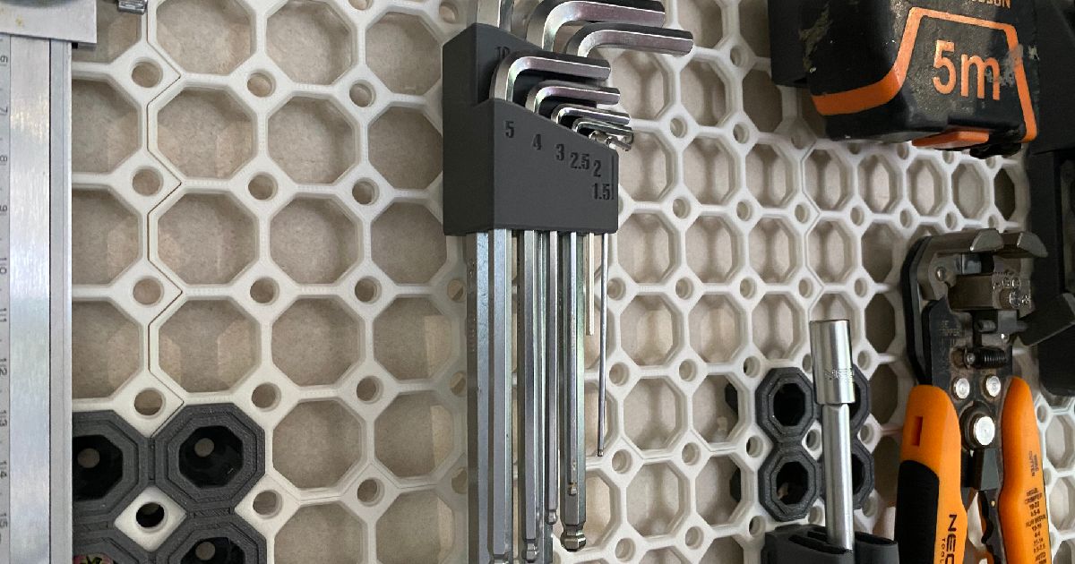 Removable Multiboard Allen Key / Hex Wrench Holder par tlisek | Téléchargez gratuitement un ...