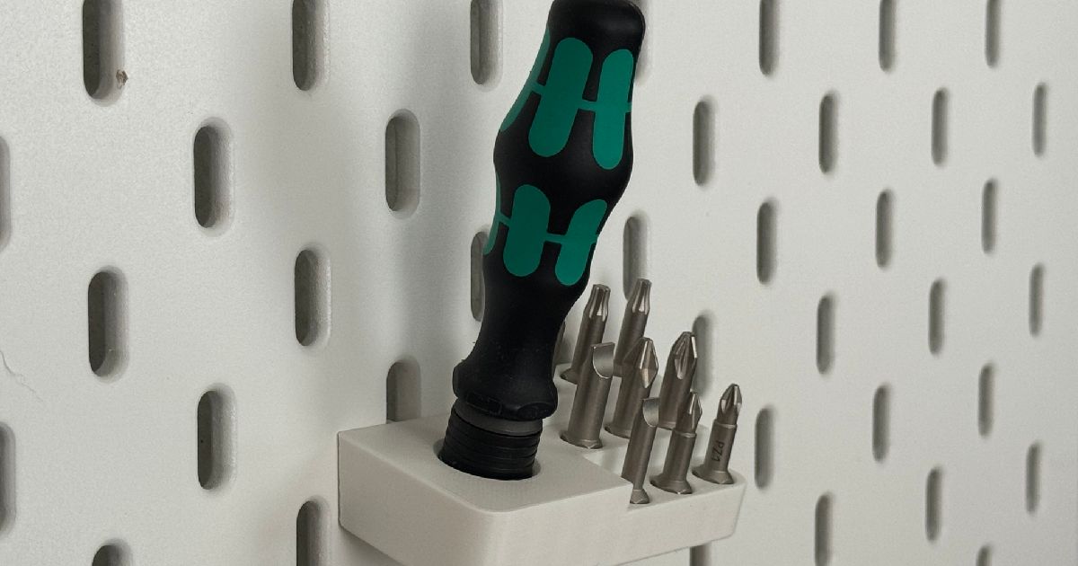 Wera kompakt 10 Skadis holder by woelpi | Download free STL model | Printables.com