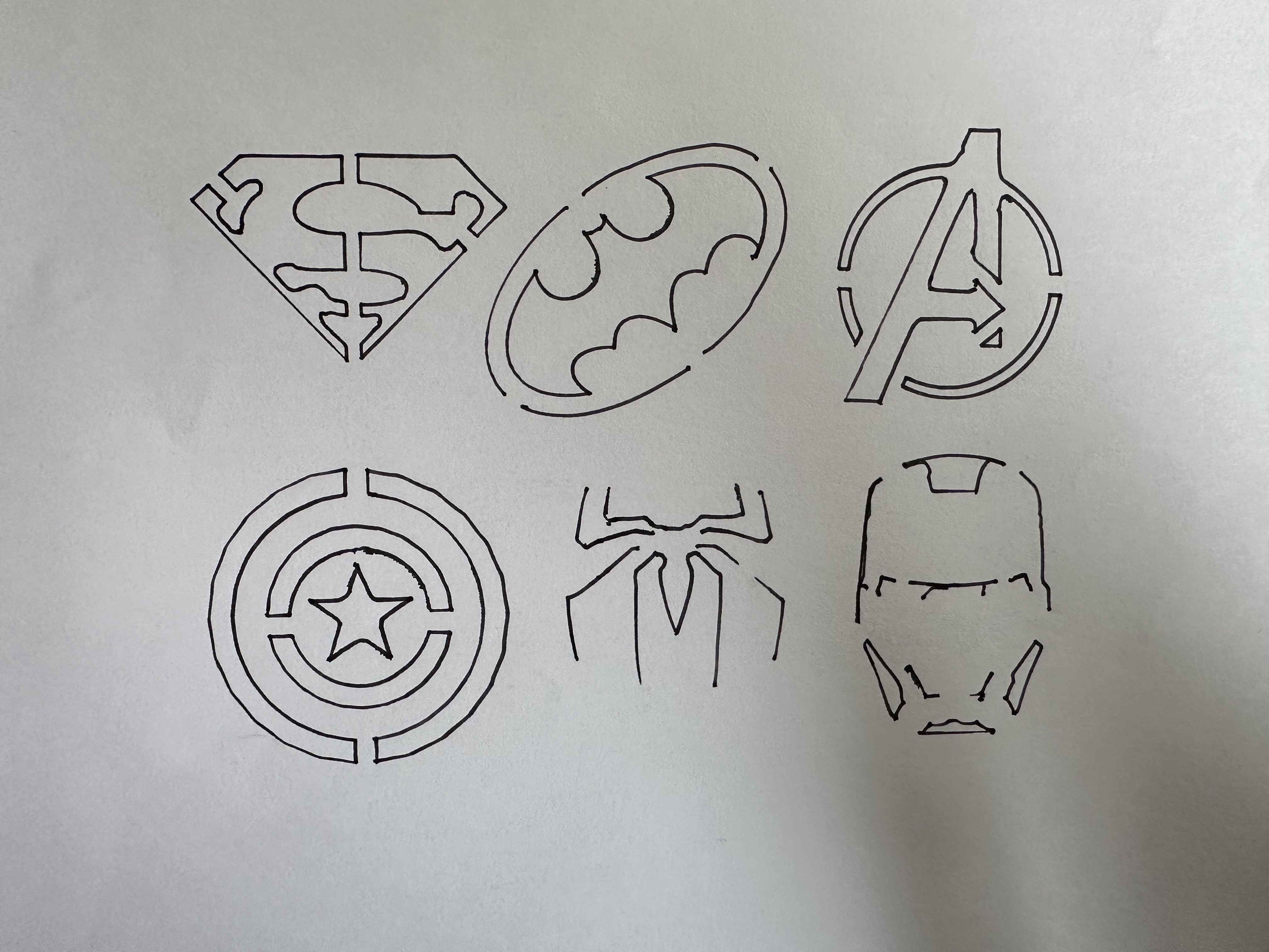 Superhero Stencil - Superhelden Schablone by NiRico | Download free STL ...