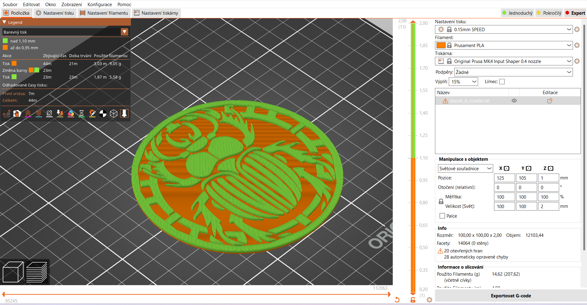 coaster: Scarabeus by Nina Máčová | Download free STL model ...
