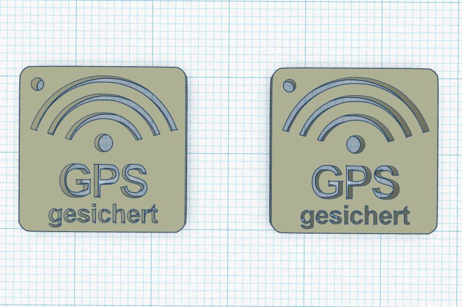 GPS Stencil/Tag with Hanger by LucaistNobi | Download free STL model ...