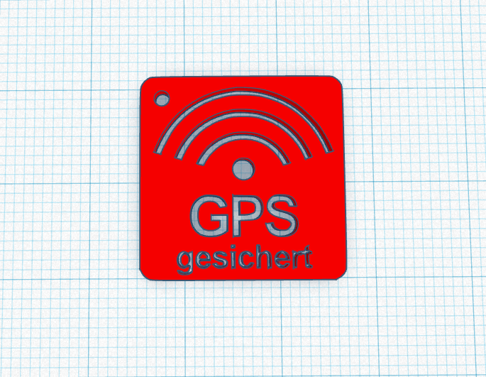 GPS Stencil/Tag with Hanger by LucaistNobi | Download free STL model ...