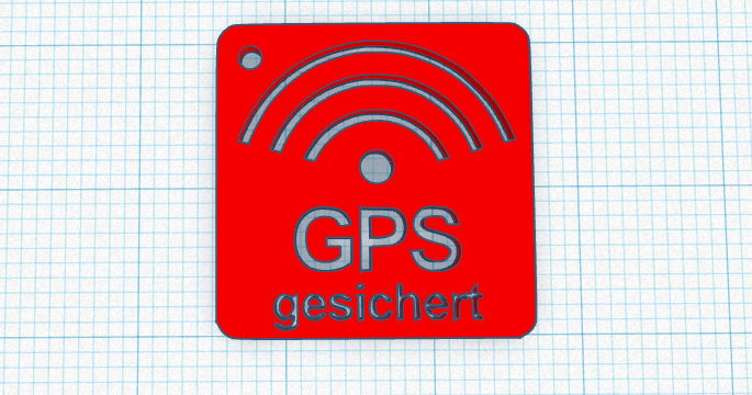 GPS Stencil/Tag with Hanger by LucaistNobi | Download free STL model ...
