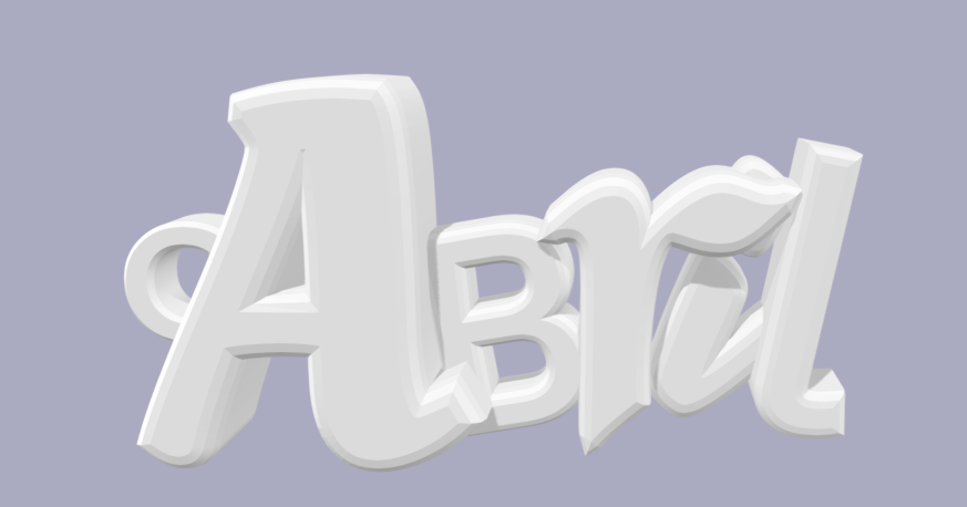 Abril keychain by David Doc | Download free STL model | Printables.com
