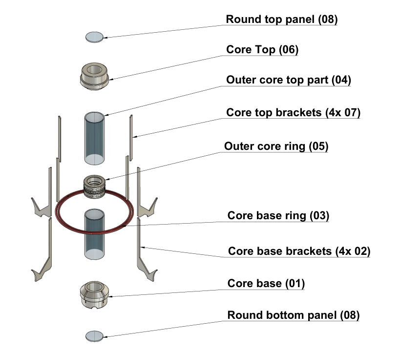 Intrepid class warp core LED lamp by Rogue_72 | Download free STL model ...
