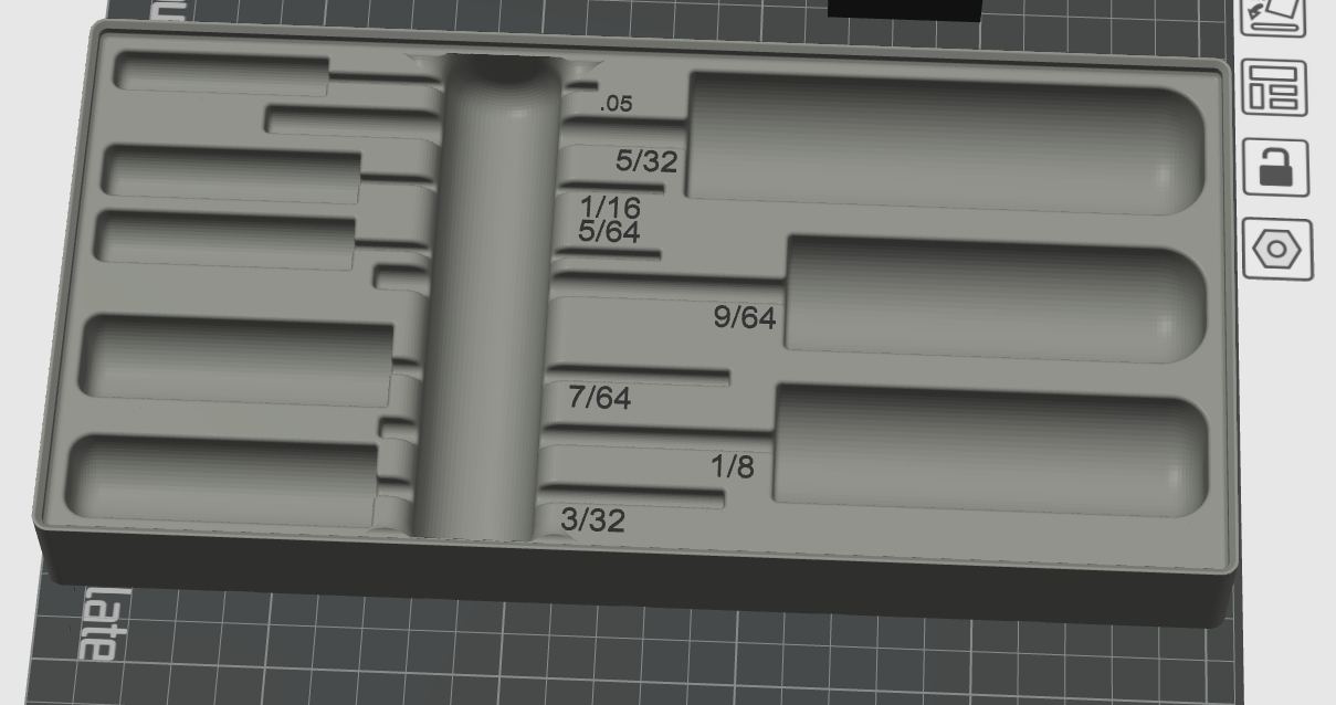 Gridfinity Tray for Bondhus SAE Hex Driver Set by Travis Cook | Download free STL model ...