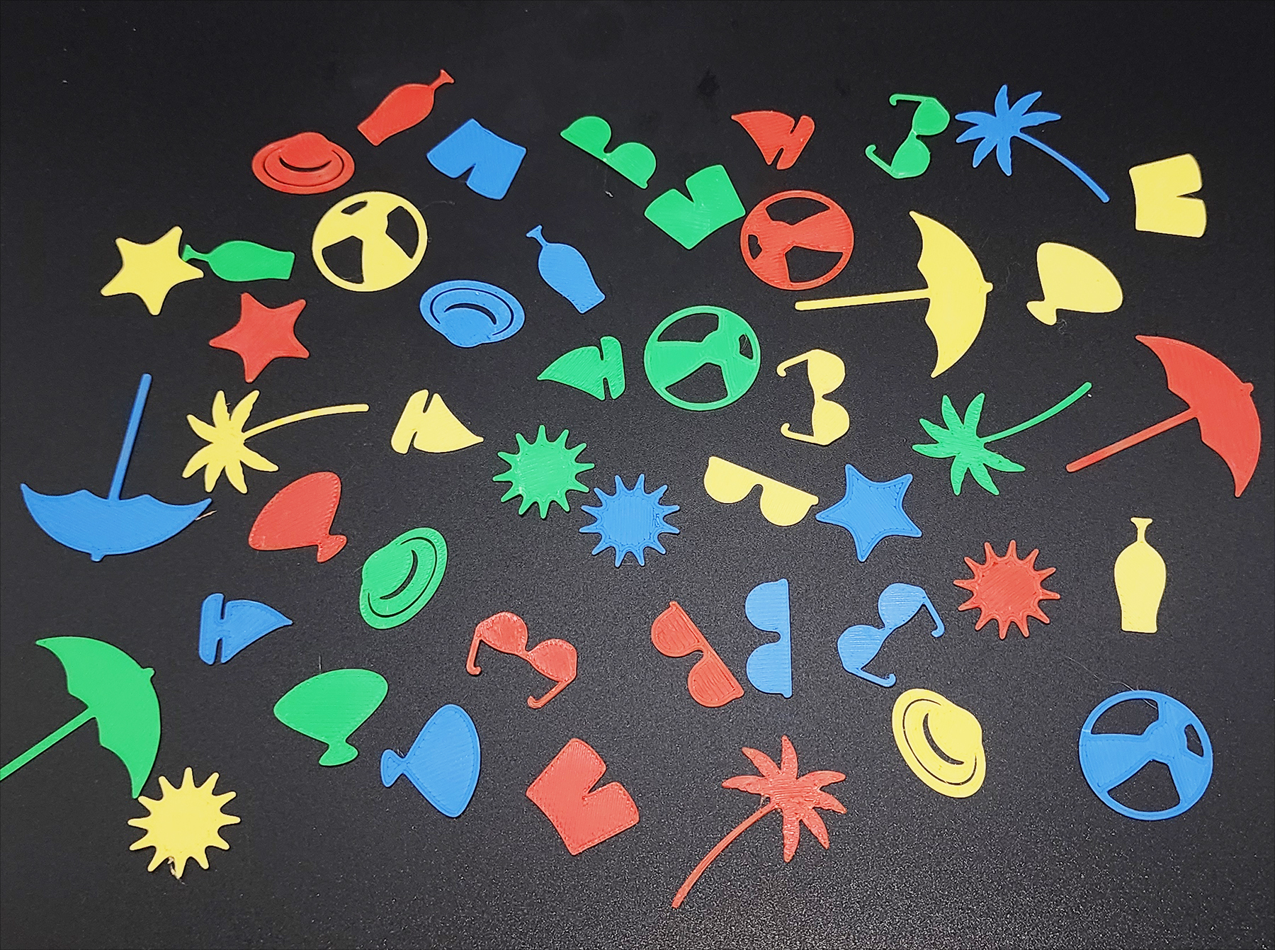 Summer Confetti - 12 Shapes by Triple G Workshop | Download free STL ...