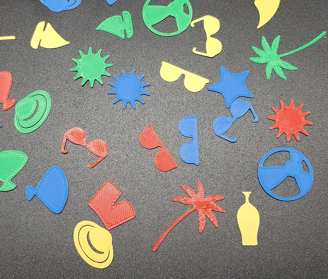 Summer Confetti - 12 Shapes by Triple G Workshop | Download free STL ...