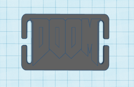 DOOM logo for Molle backpack by Tinky | Download free STL model ...