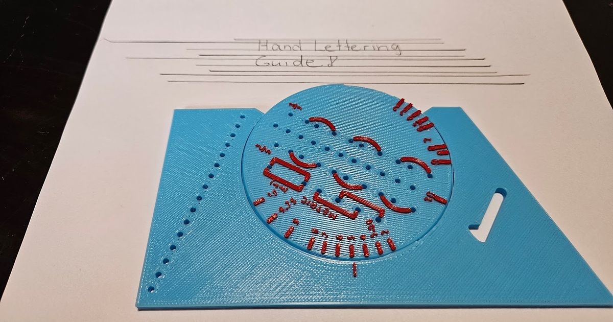 Ames Hand Lettering Guide - 3D Printable Tool by hdrodel | Download ...