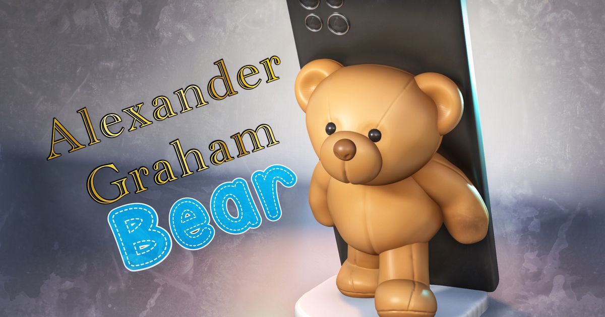Alexander Graham Bear by Bugman_140 | Printables Store