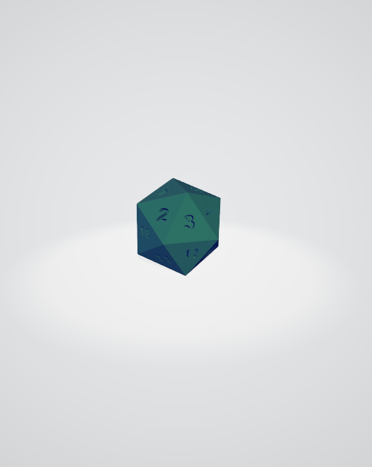 Simplistic D20 by Hermit | Download free STL model | Printables.com