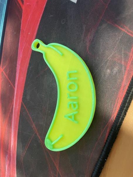 Banana Key Chain by arnmac | Download free STL model | Printables.com