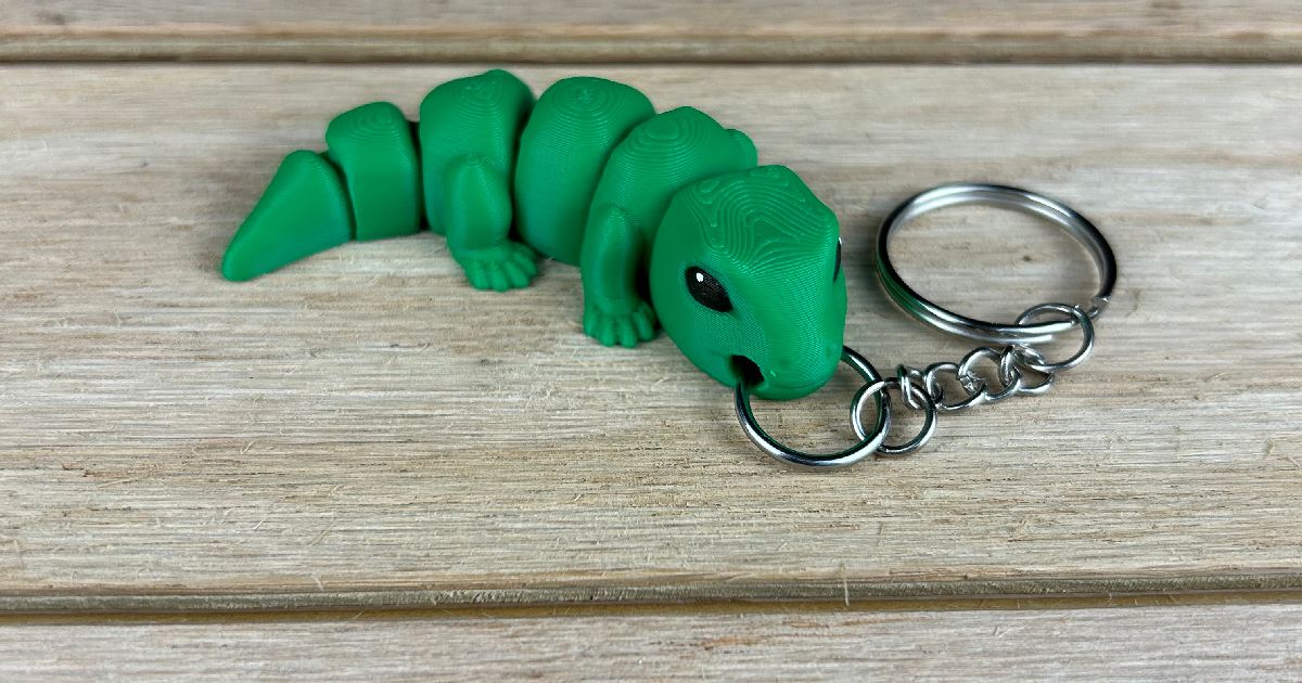 Lizard Keychain by Built_Over_Bot | Printables Store