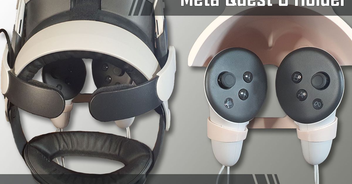 Meta Quest 3 Wall Holder by Warlogh | Download free STL model ...