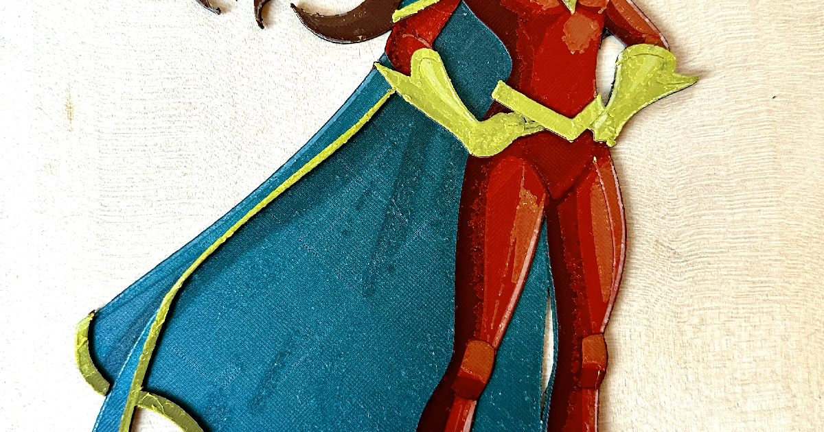 Female Superhero Color Aware Tutorial Print por Steve from HueForge ...