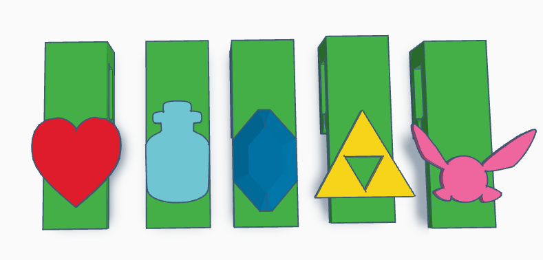 Legend of Zelda themed Glass Markers by Eikaron | Download free STL ...