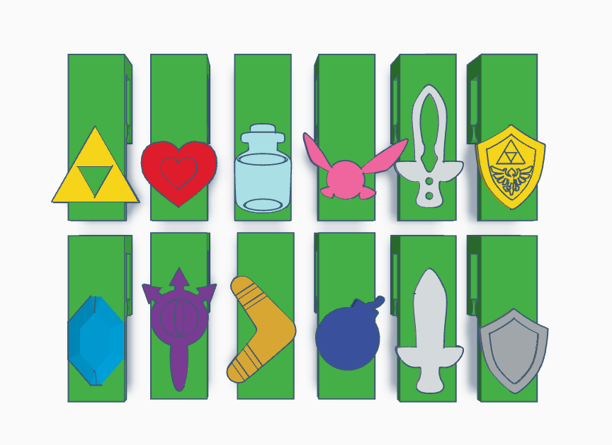 Legend of Zelda themed Glass Markers by Arons 1A3D4U | Download free ...