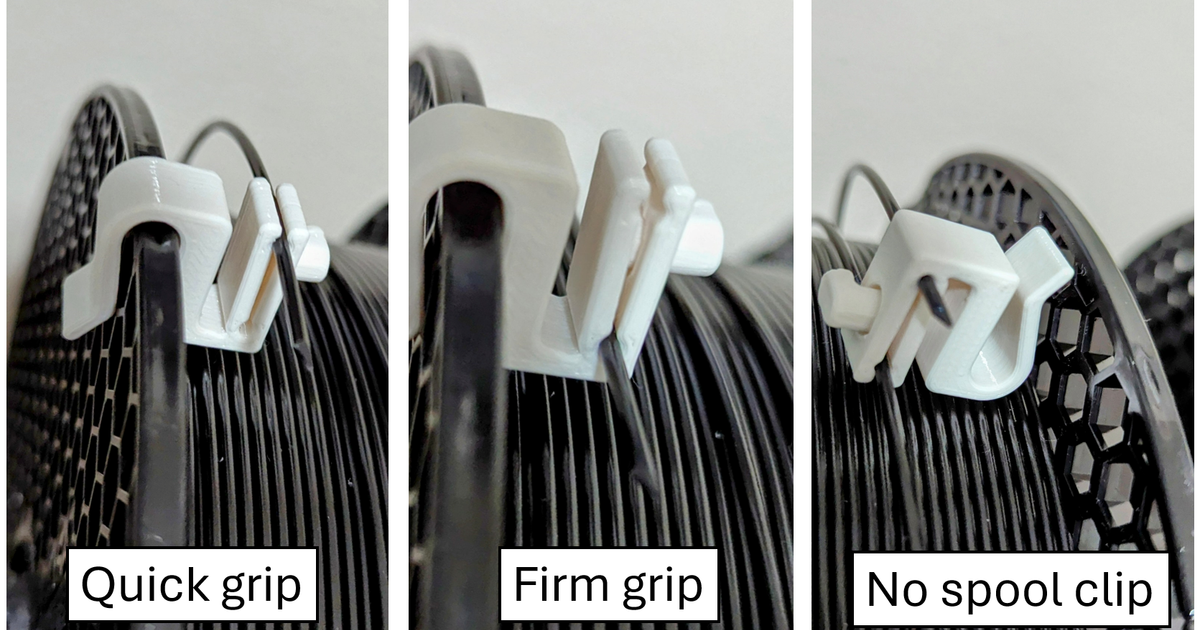 Push quick release & three way filament clip / gripper by S-mark_n ...