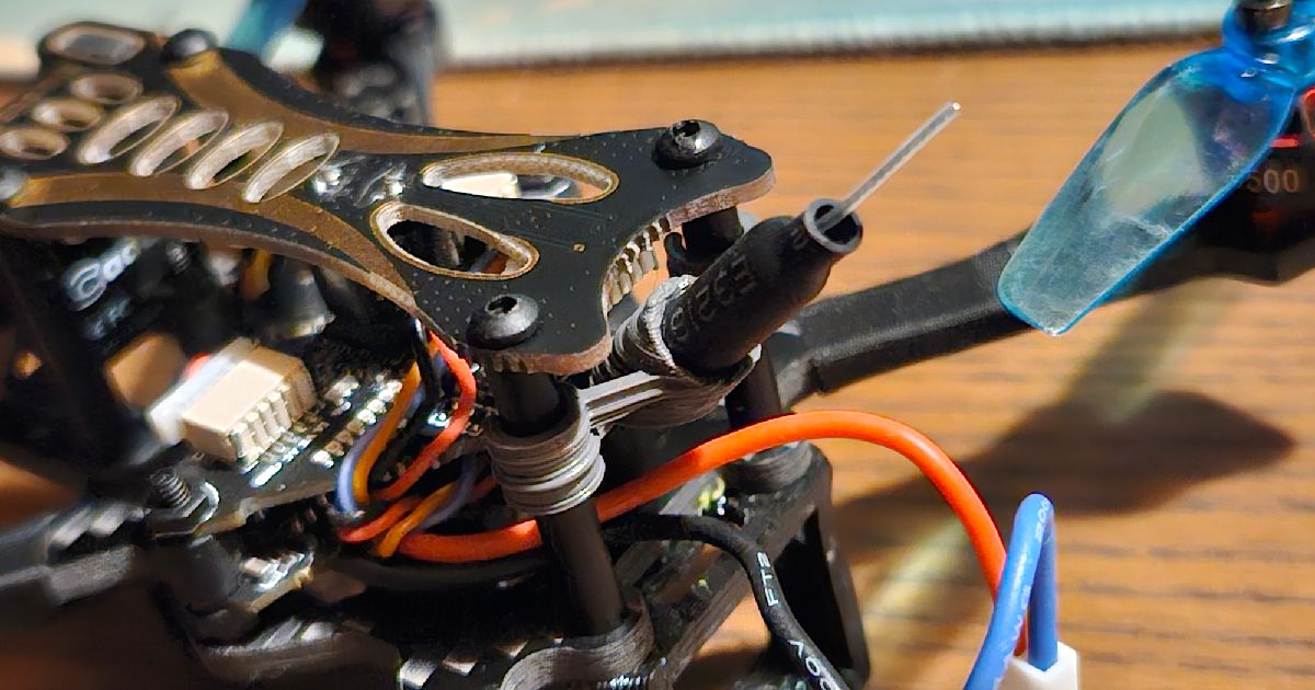 Eachine Novice 2 Pigtail antenna by The lone Nomad | Download free STL model | Printables.com