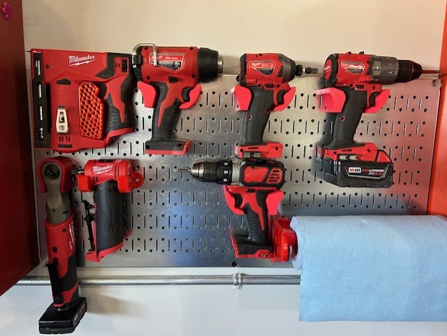 Milwaukee Tool Holders for Pegboard or Wall Control by KC | Download ...