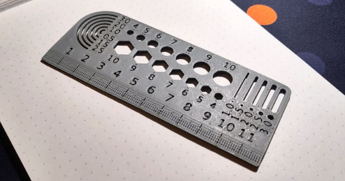 120mm Multi Ruler por orax | Descargar modelo STL gratuito | Printables.com