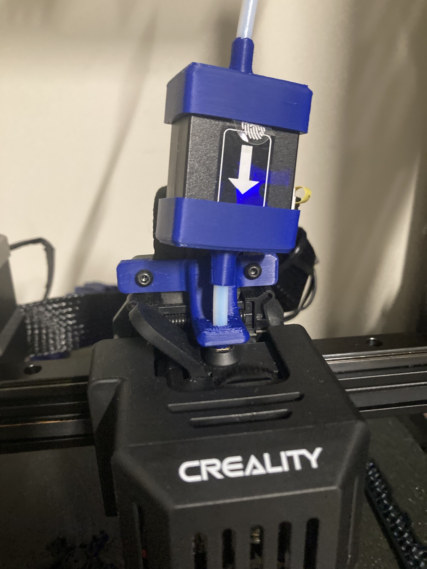 Ender 3 v3 KE Extruder Bowden/PTFE tube tube mount by Technological ...